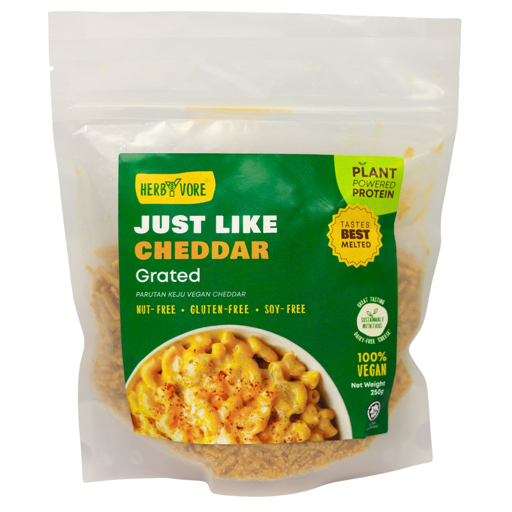 HerbYvore Just Like Cheddar Grated 250g – HerbYvore Foods